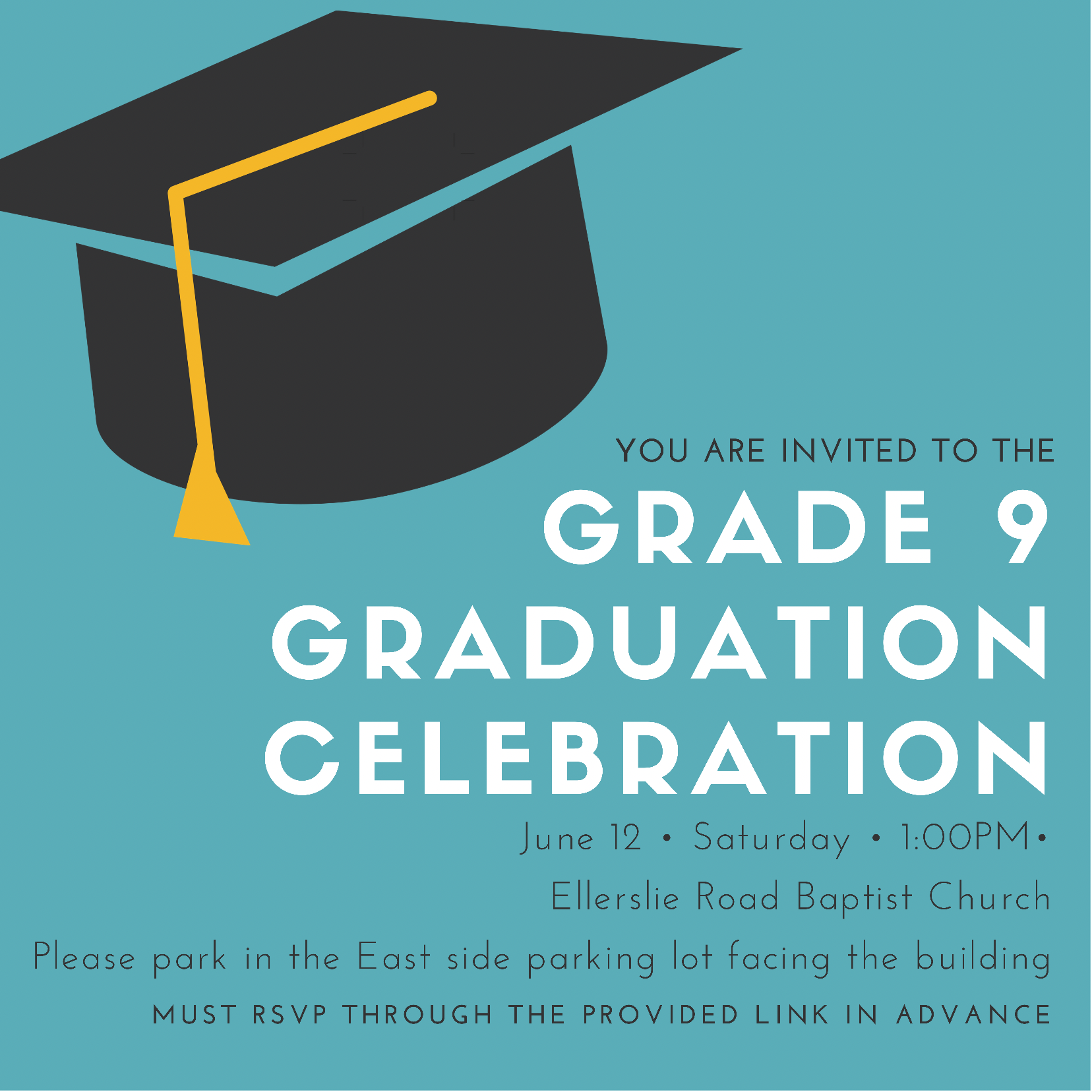Grade 9 Graduation Celebration - Ellerslie Road Baptist Church